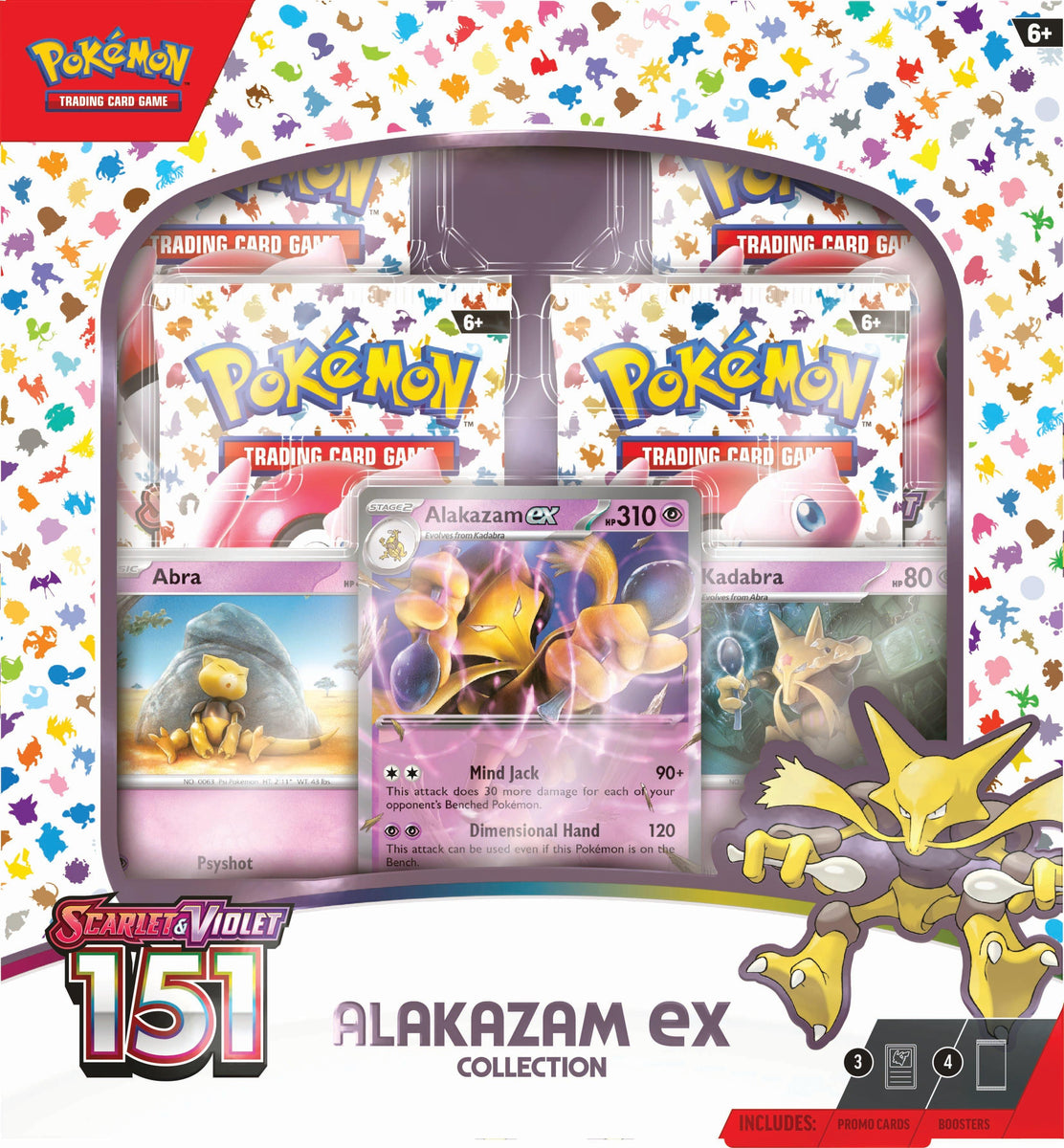 Pokémon TCG: Scarlet & Violet 151 Collection Alakazam EX Box – Baseball ...