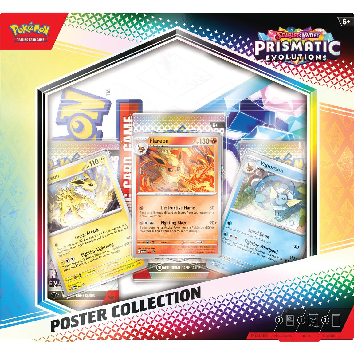 Pokémon TCG: Scarlet & Violet Prismatic Evolutions Poster Collection ...