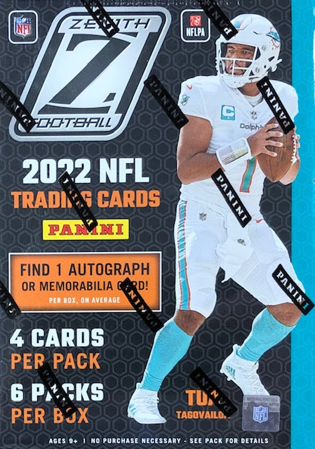 2022 Panini Zenith Football Blaster Box – Baseball Dreams & Memories