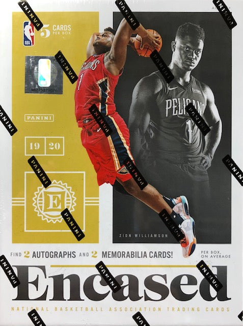 2019-20 Panini Encased Basketball Hobby Box – Baseball Dreams & Memories